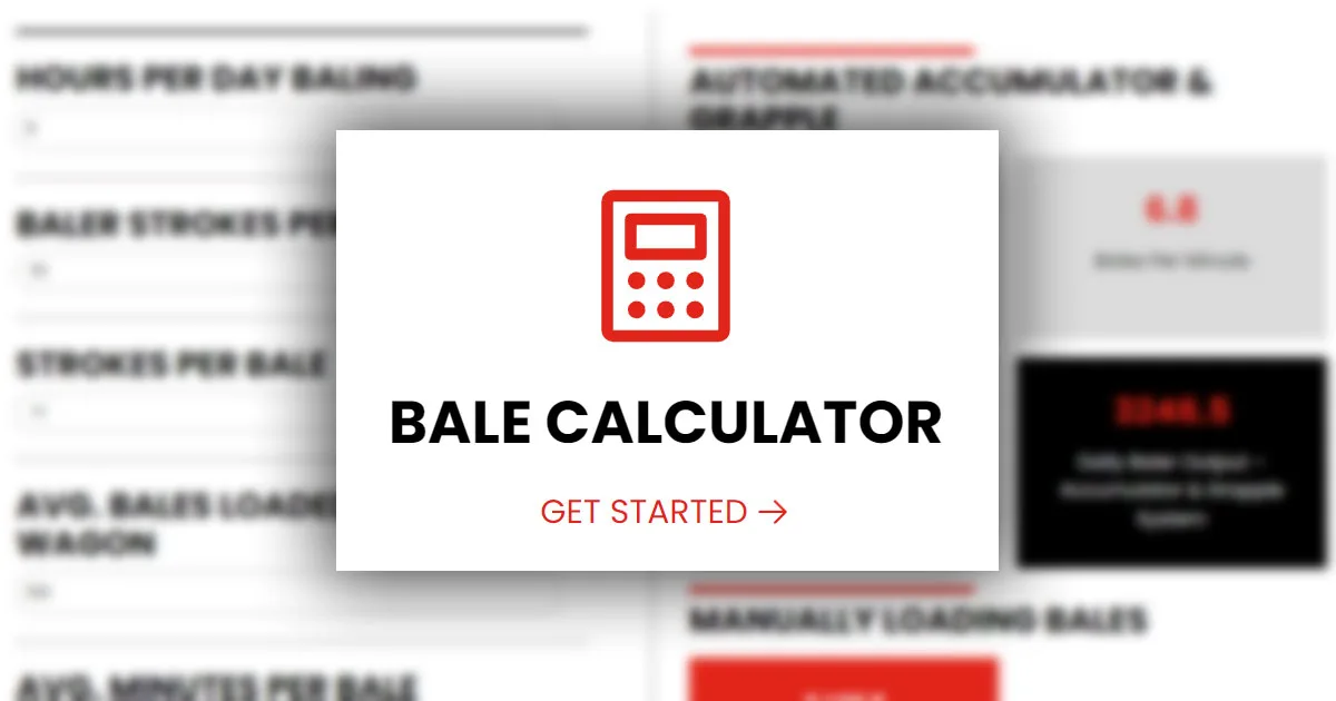 Baler Efficiency Calculator | Norden Mfg